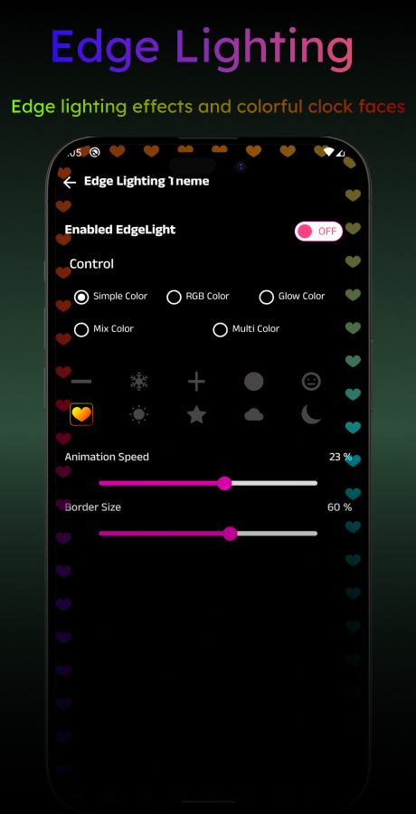 Always On Display - Digital and Analog - AMOLED Display - Edge Lighting - wallpapers - Emoji by ...